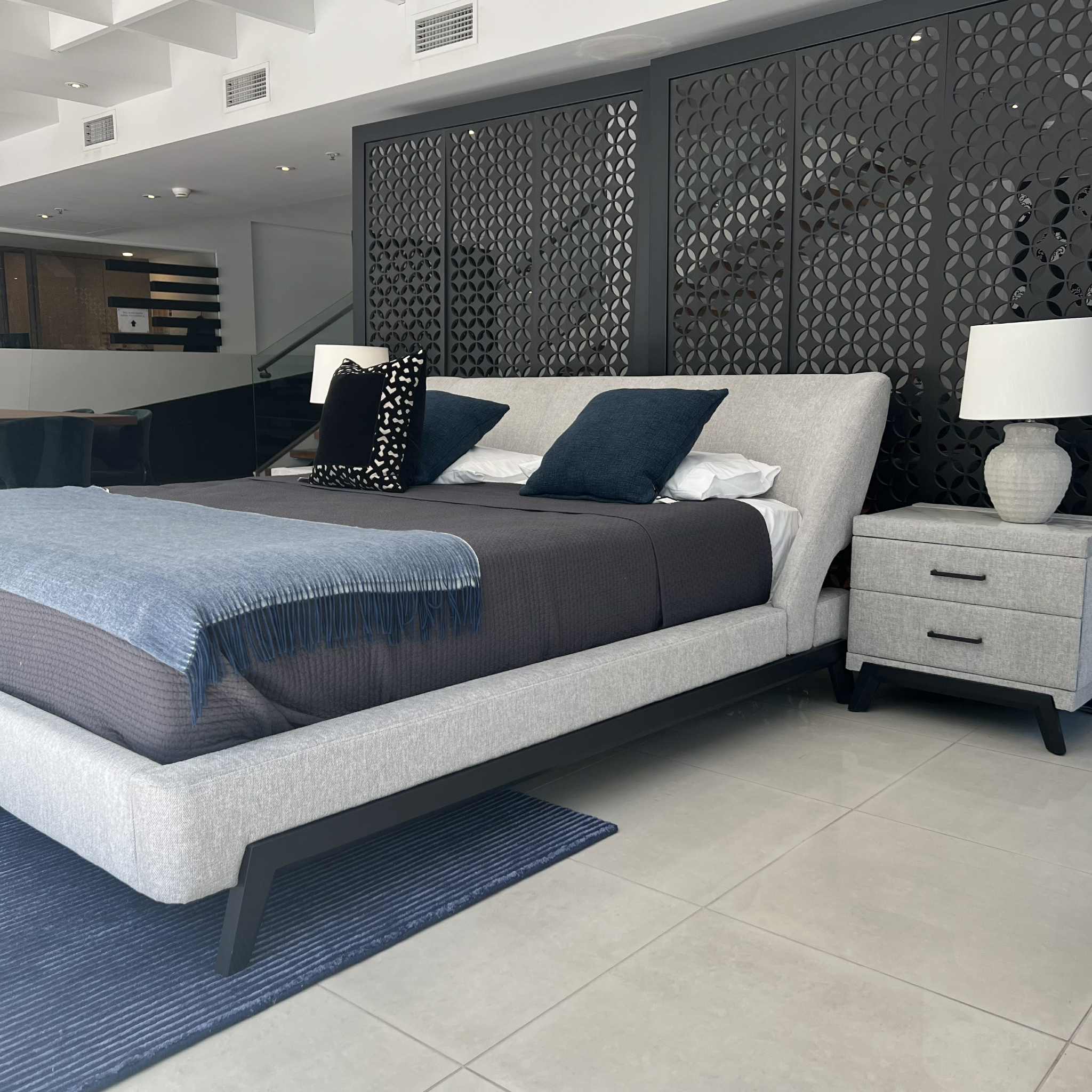 Arizona King Bed Set (G57 Bedside Tables (60cm) Marco Rug & Infinity X ...
