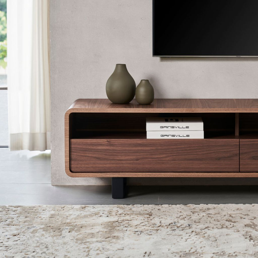 Willow 150cm Walnut Timber Tv Entertainment Unit | Gainsville Furniture