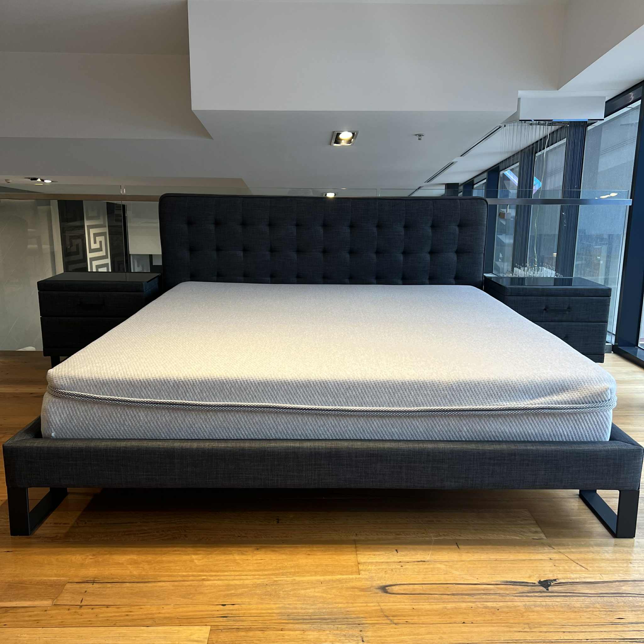 Vienna King Bed & G4 Bedside Tables (60cm) Clearance | Gainsville Furniture