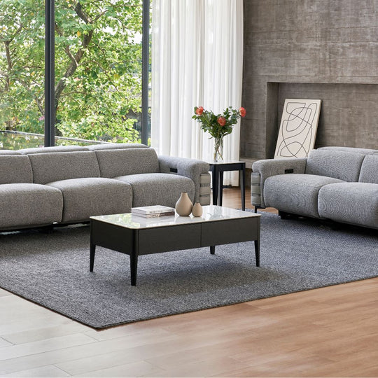 Stylish Alaska Dining Table: Black Oak & American Walnut – Gainsville