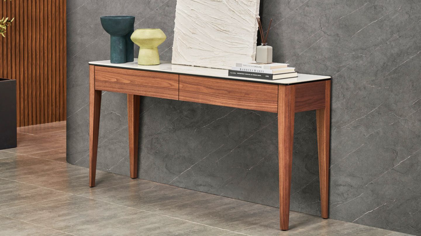 Alaska Hall Table | Ceramic Stone and Timber | Gainsville