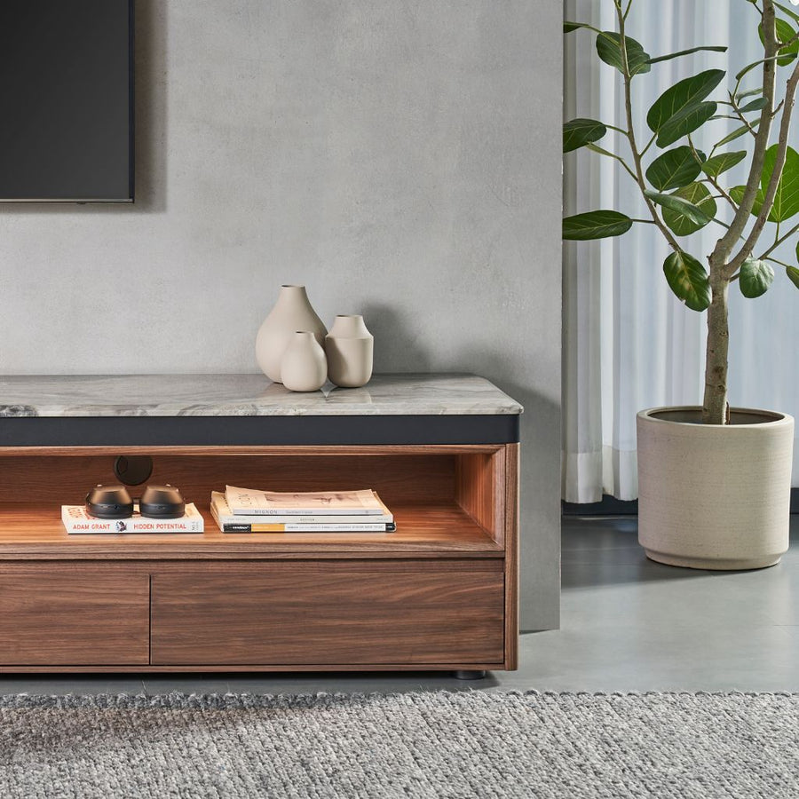 Ezra Walnut TV Unit: Elegance Meets Functionality – Gainsville