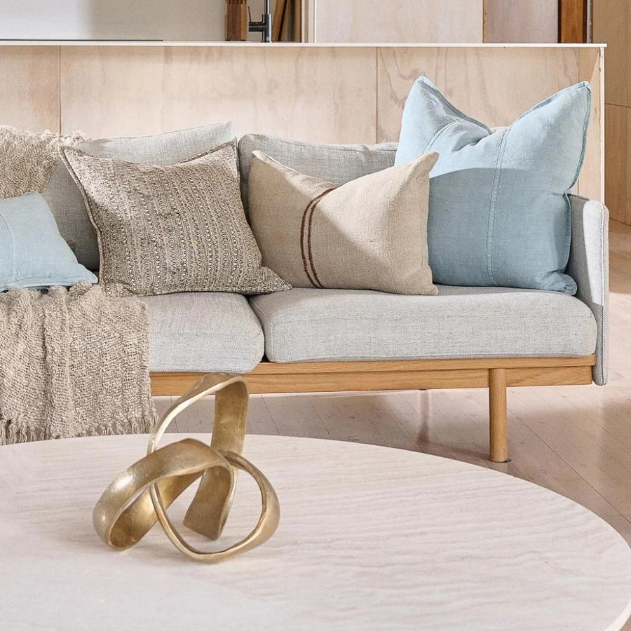 Luca Linen Cushion Sky – Gainsville