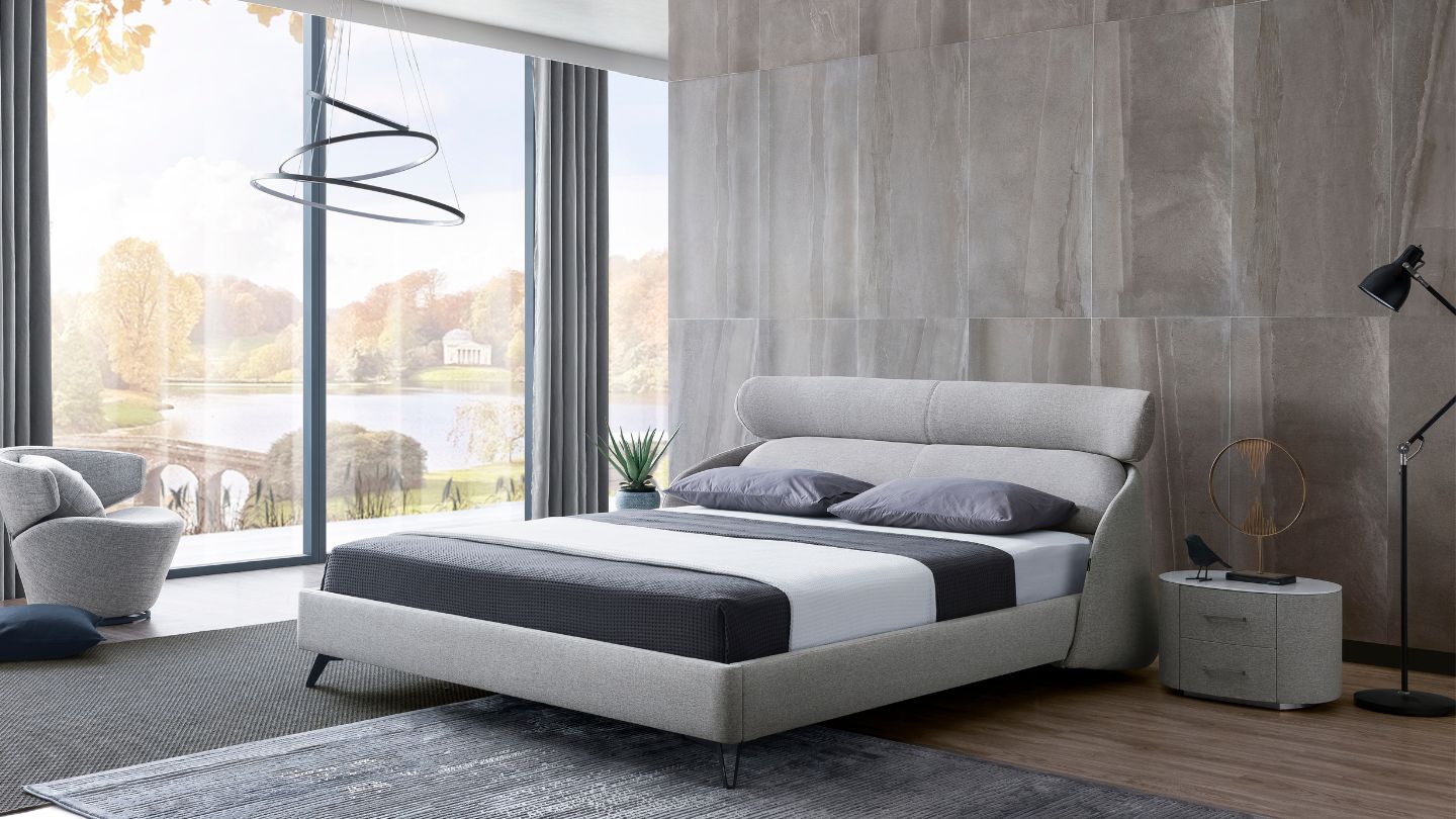 Monza Bed: Ultra-Modern Curved Headboard – Gainsville