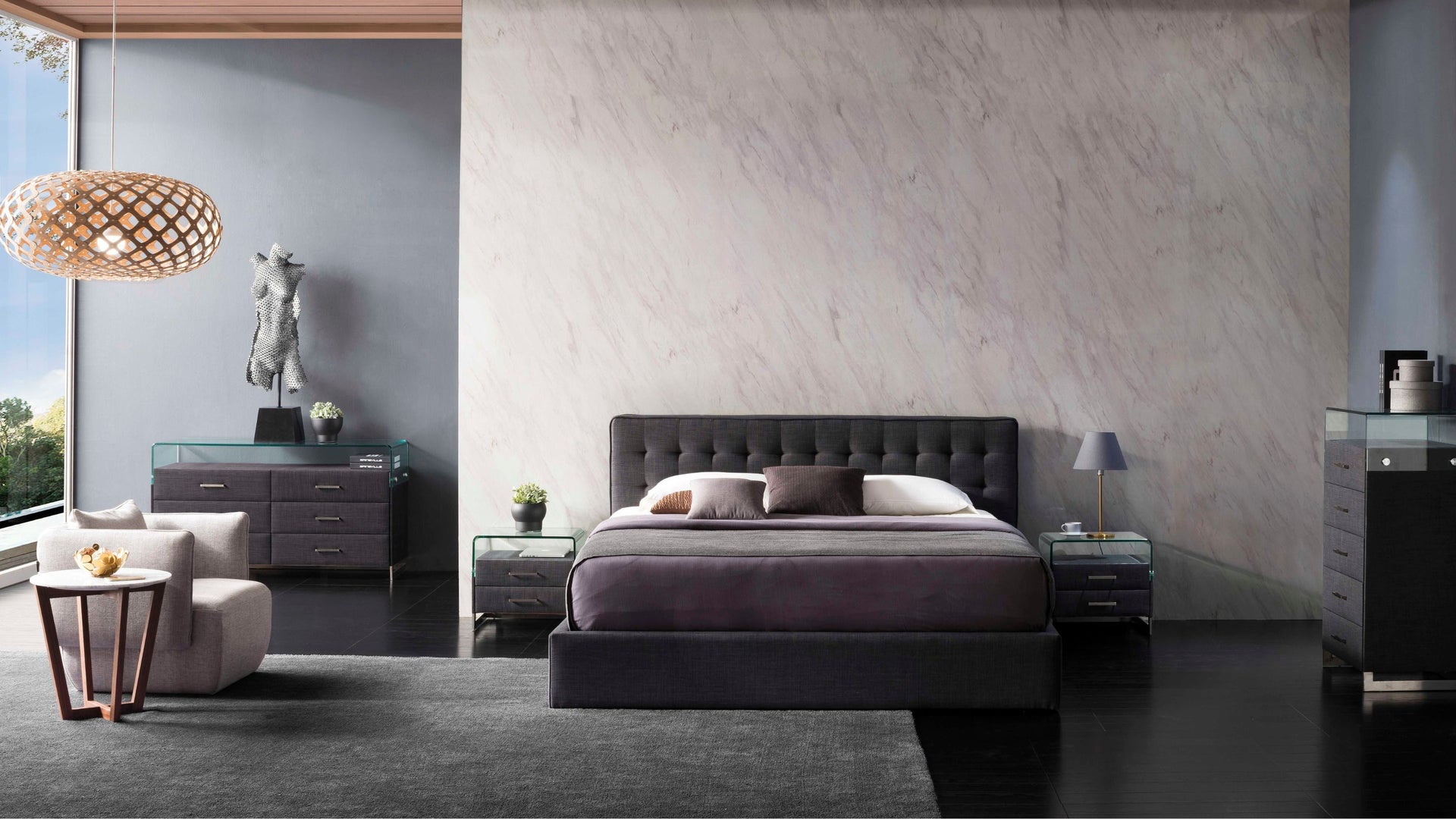 Vienna Contemporary Bed | Gainsville Furniture