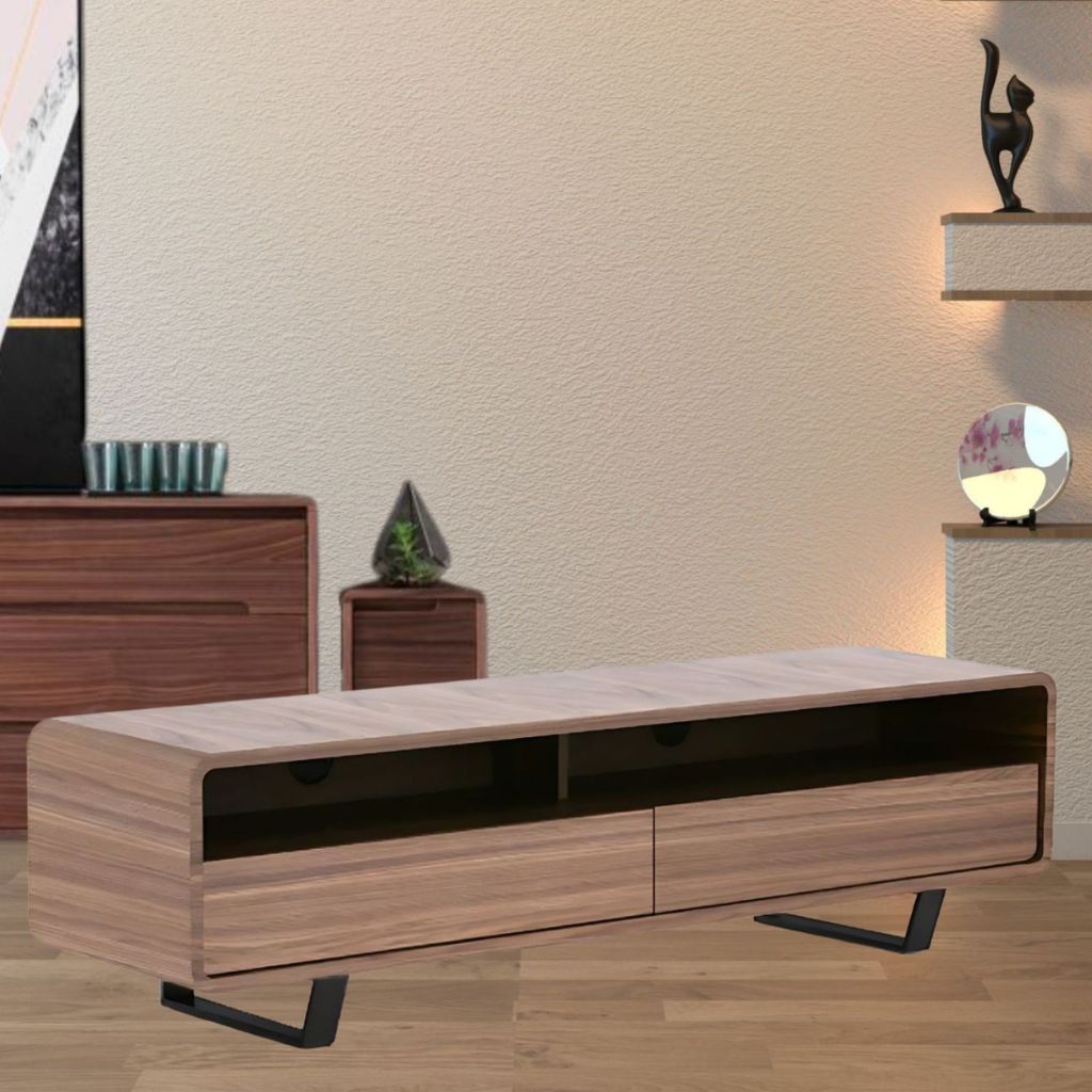 Willow 150cm Walnut Timber Tv Entertainment Unit | Gainsville Furniture