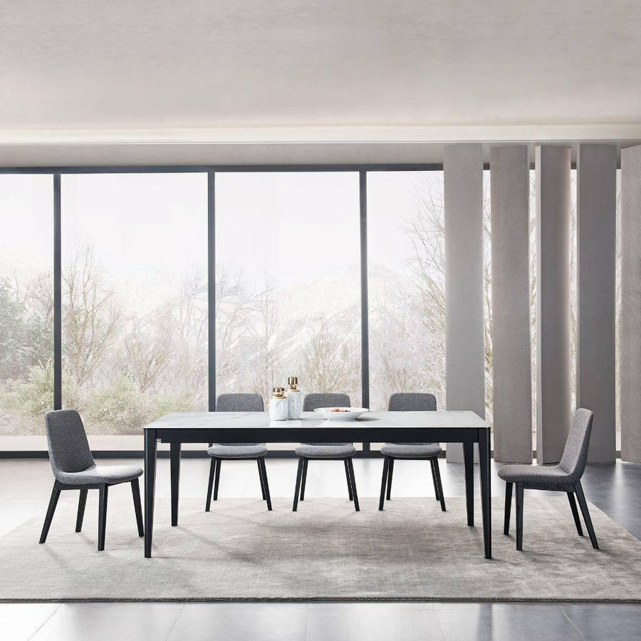 Stylish Alaska Dining Table: Black Oak & American Walnut – Gainsville